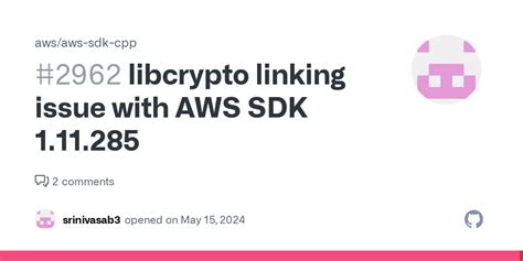 Libcrypto Linking Issue With Aws Sdk 111285 · Issue 2962 · Awsaws
