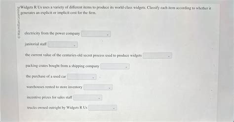 Solved Generates An Explicit Or Implicit Cost For The