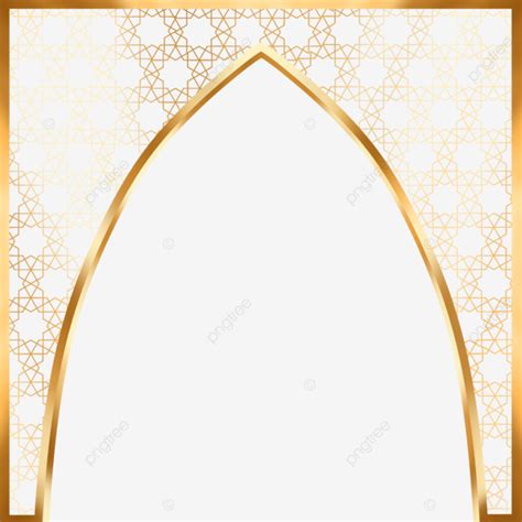 럭셔리 황금 이슬람 테두리 프레임 사치스러운 이슬람 이슬람 국경 이슬람 황금 Png 일러스트 및 Psd 이미지 무료 다운로드 Pngtree