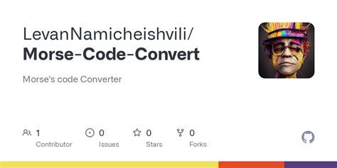 github levannamicheishvili morse code convert morse s code converter