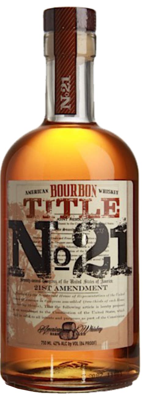 Title No 21 American Bourbon Whiskey 750ml Sb Spirit