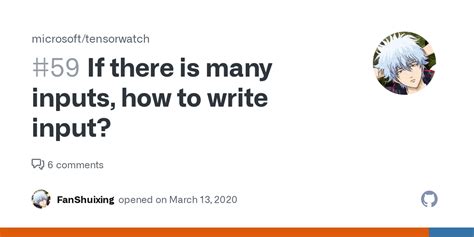 If There Is Many Inputs How To Write Input · Issue 59 · Microsoft