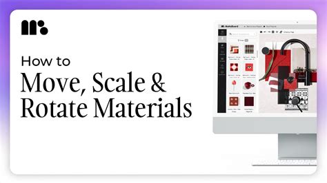 how to move scale and rotate materials mattoboard tutorial youtube