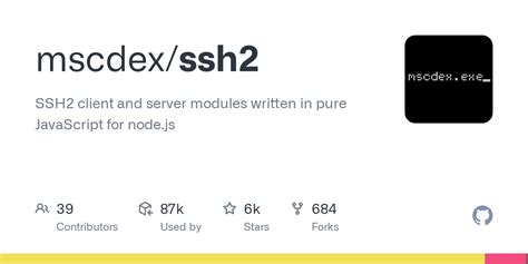 GitHub Mscdex Ssh SSH Client And Server Modules Written In Pure JavaScript For Node Js