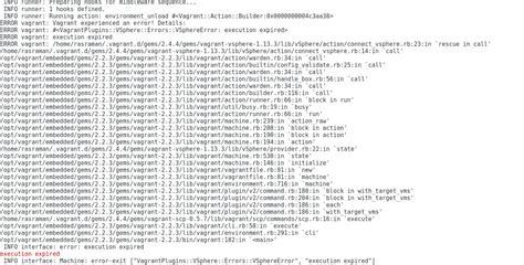 Error Exit Vagrantpluginsvsphereerrorsvsphereerror Execution Expired · Issue 279