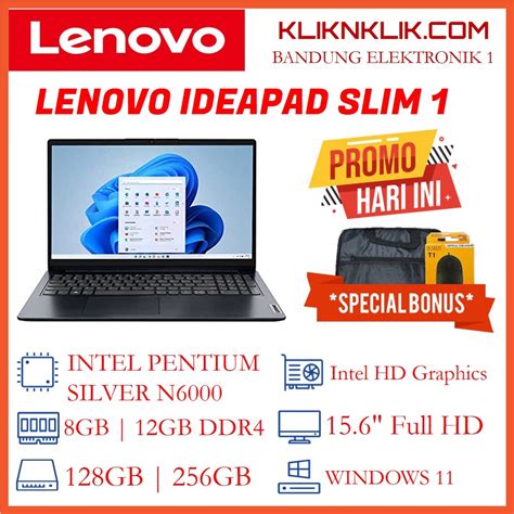 Jual Laptop Sekolah Murah Lenovo Ideapad Slim Intel N Inch Windows Home Blue