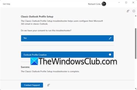 Use Outlook Profile Setup Troubleshooter Cannot Configure Email