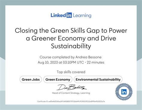 Andrea Bessone On Linkedin Certificate Of Completion