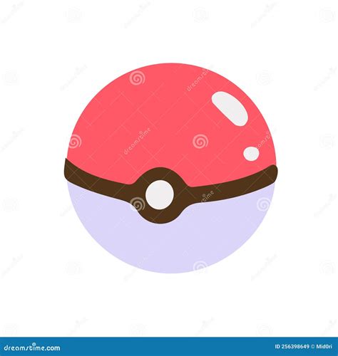Hand Drawn Cute Isolated Clipart Illustration Of Pokeball Cartoon