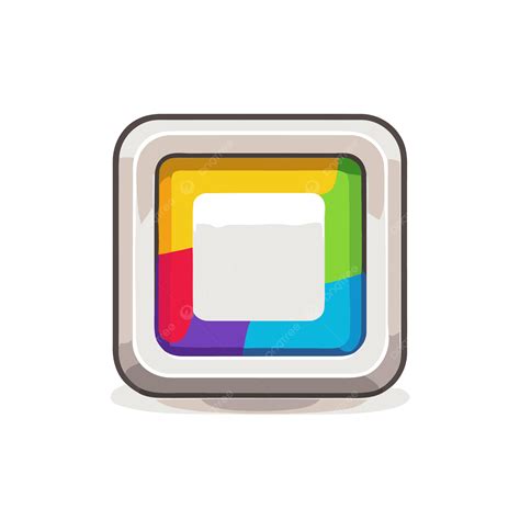 Color Wheel Illustration With Square Buttons Vector A Simplistic Colorful Icon Of Cute Square