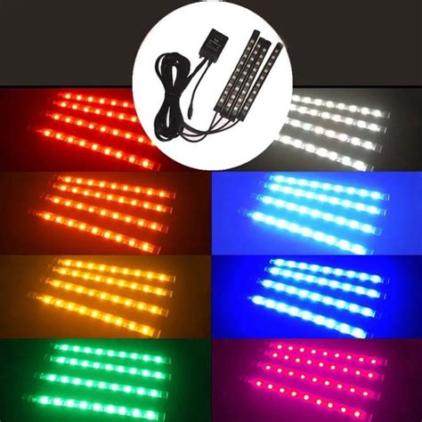 Sensor De Som Automotivo Com Leds Rítmicos Strobo Parcelamento Sem Juros