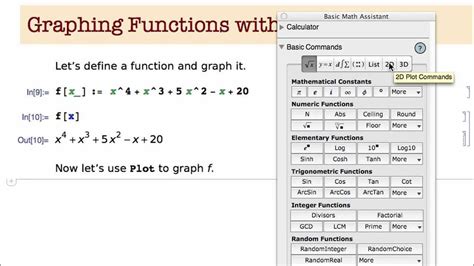 Graphing Functions With Mathematica Youtube