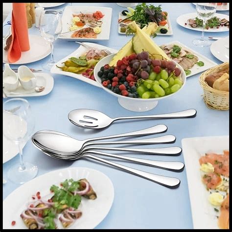 Stainless Steel Utility Spoon Serving Spoon Long Handle Spoon Kitchen