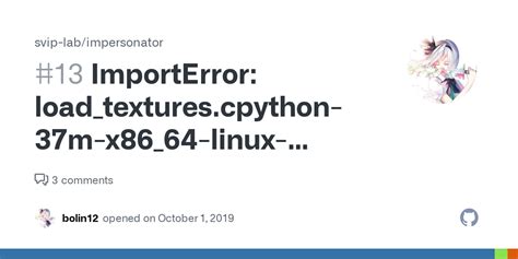 Importerror Load Textures Cpython M X Linux Gnu So Undefined Symbol