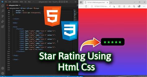 Star Rating Design Using Html Css Source Code