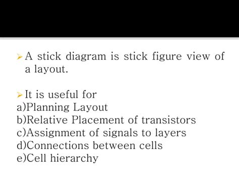 Layout And Stick Diagram Design Rules Pptx