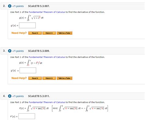 Solved Points SCalcET Use Part Of The Chegg Com