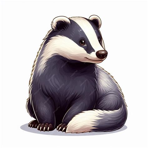 Premium Vector Badger Vector Cartoon Illustration Premium Vector Badger Vector Cartoon Illustration