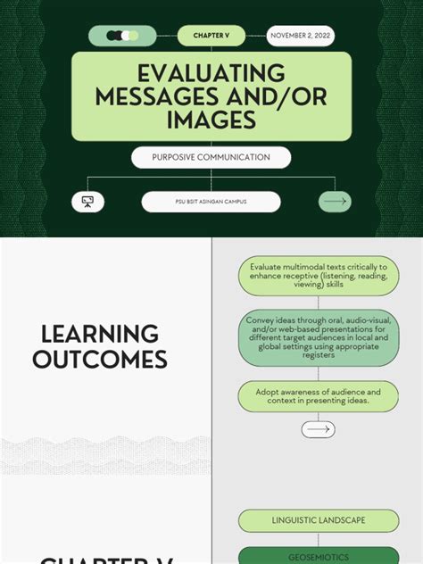 Chapter V Evaluating Messages And Or Images Pdf