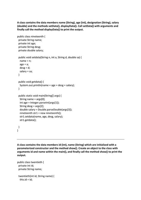 Java Practice Questions V14pdf Programming Languages Computing