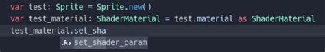 Autocomplete Not Working For Setshaderparamgetshaderparam