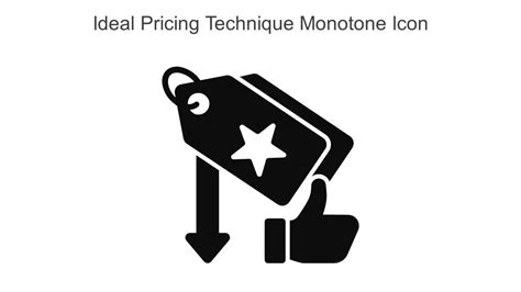 Ideal Pricing Technique Monotone Icon In Powerpoint Pptx Png And Editable Eps Format PPT