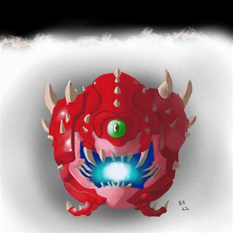 Cacodemon From Doom By Bobrowsdower Rfanart