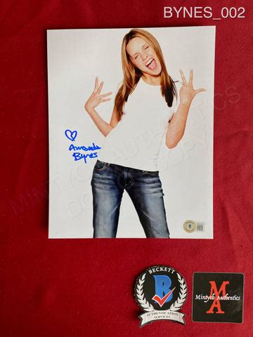 Amanda Bynes Autographed Collectibles All That Mintych Authentics