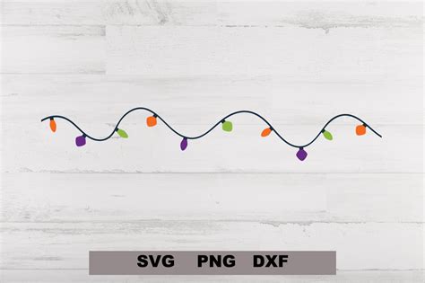 Christmas Lights Svg Christmas String Lights Svg Christmas Decor Svg