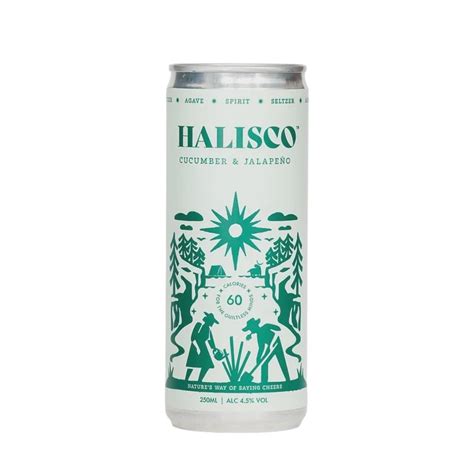 Halisco Agave Spirit Cucumber And Jalapeño Seltzer 250ml Can Mcgeough Nisa