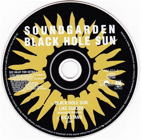 Soundgarden Black Hole Sun 1994 Pt 2 Cd Discogs