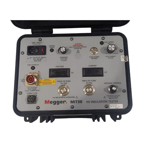 Megger Hipot Mit30 30kv Insulation Tester Indusgrove