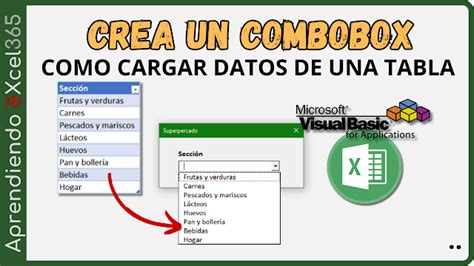 Macro Para Cargar Datos De Una Tabla En Un Combobox