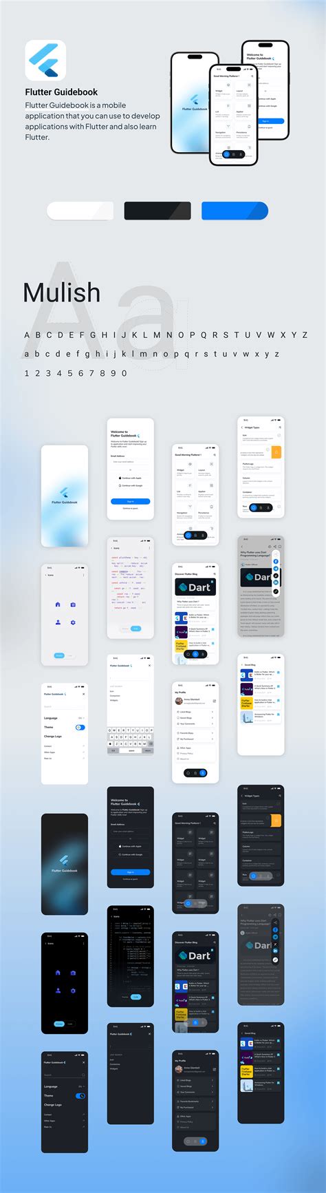Flutter Learning Mobile Application Platform 1 Images Behance