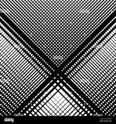Matrix Grid Mesh Pattern Of Intersecting Irregular Dynamic Lines Trellis Lattice Grating