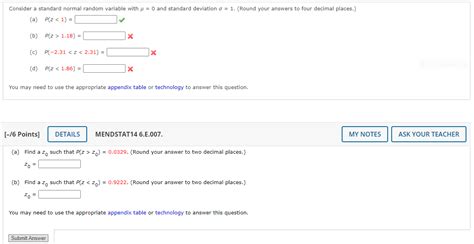 Solved Consider A Standard Normal Random Variable With U Chegg