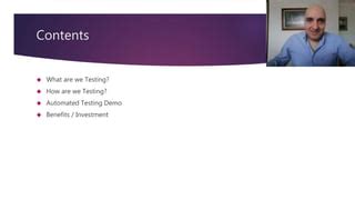 Automated Acceptance Testing Example PPT
