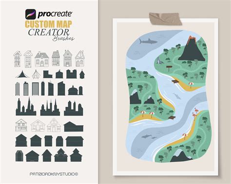 procreate custom map creator design cuts