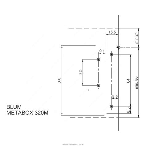 Metabox Inner Drawer M Height Front Fixing For Inner Drawers Richelieu Hardware