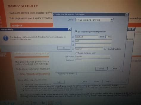 Error Connecting To Database Tcadmin Version 1 Tcadmin The Game