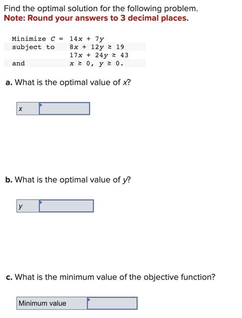 Solved Find The Optimal Solution For The Following Problem Chegg Com