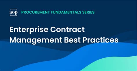 10 Contract Management Best Practices Checklist For Procurement