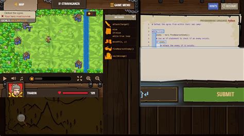 CodeCombat Backwoods Forest Level If Stravaganza Bermain Dan Belajar Python YouTube