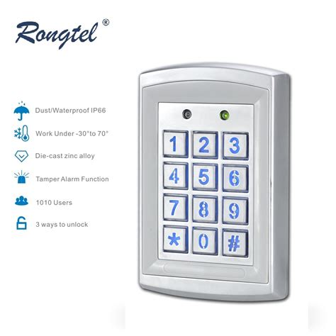 Access Control Waterproof Standalone Metal Case Keypad ID Card Door Reader Access Control And