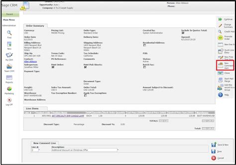 Promote Order From Sage CRM To Sage Using Comment Line Item Sage CRM Tips Tricks And