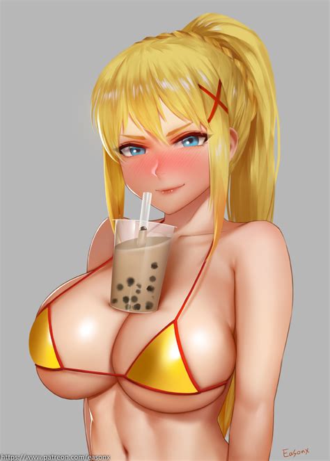 rule 34 1girls big breasts bikini bikini top blonde hair blue eyes