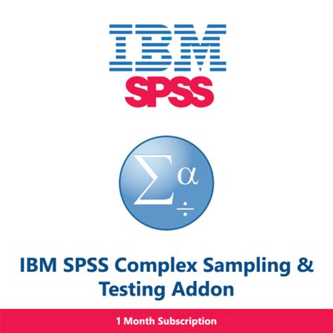 Ibm Spss Complex Sampling And Testing Addon Month Nexy Ro