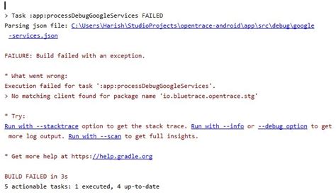 Task App Processdebuggoogleservices Failed Issue Opentrace Community Opentrace Android