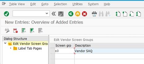 SAP ABAP Technical Information Enhancing Vendor Master