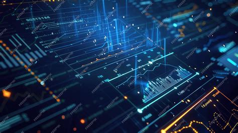 Visual Representation Of Data Analytics With Charts And Graphs In Dark